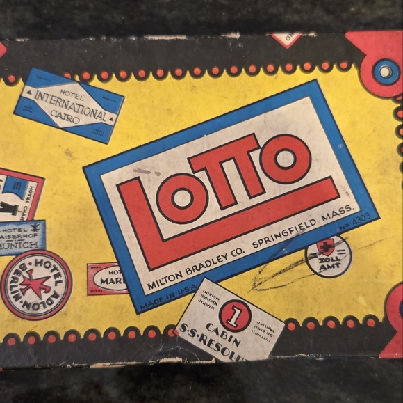 Milton Bradley | Toys | Vintage Lotto Game Box | Poshmark